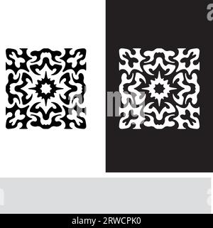 vector flat design arabesque seamless pattern Stock Vector Image & Art ...