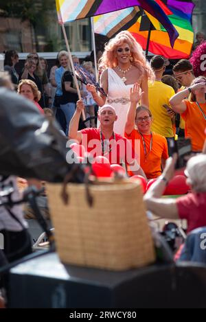 September 2, 2023, Leiden, Netherlands, First Pride with colorful ...