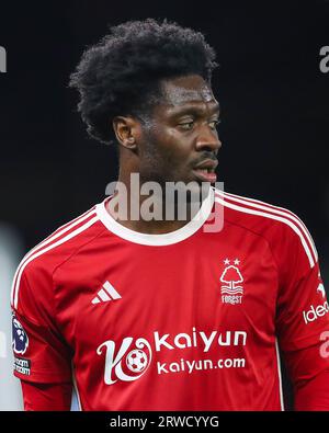Ola Aina of Nottingham Forest during the Premier League match ...