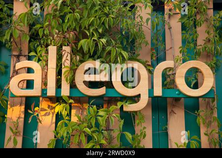 Allegro Sign in Pruszcz Gdanski Stock Photo - Alamy
