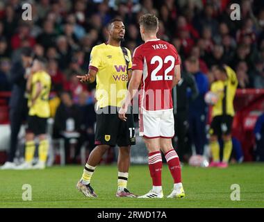 Burnley's Lyle Foster before the Premier League match at Molineux ...