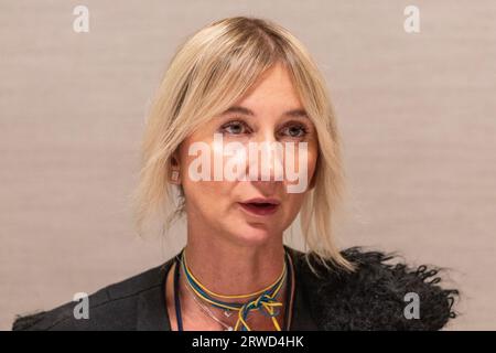 Olga Rudnieva, CEO, SuperHumans participates in meida rounbdtable with ...