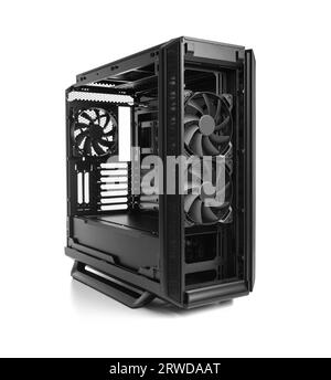 Open system unit case with fans of a personal computer Stock Photo - Alamy