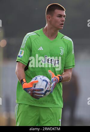 Turin, Italy. 18th Sep, 2023. Diego Pugno of Juventus during the ...
