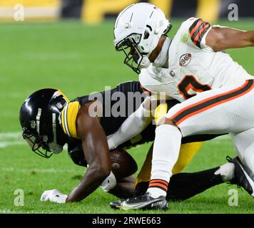 Pittsburgh Steelers wide receiver Miles Boykin (13) celebrates after a ...