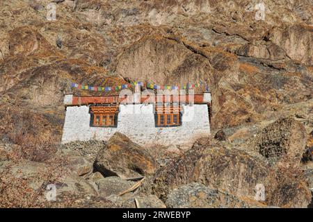 Part of Hemis Monastery built into a mountain Stock Photo - Alamy
