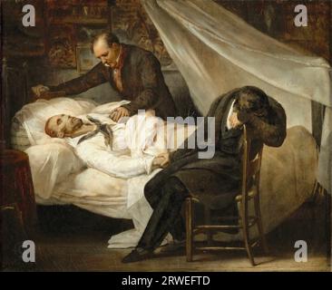 Death of the painter Ary Scheffer on June 15, 1858, Moses de Vries ...