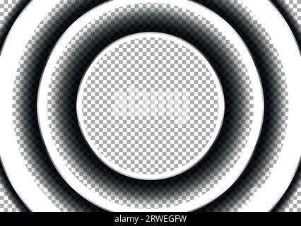 Circle Shaded Effect Simulating Layering Stock Vector Image & Art - Alamy