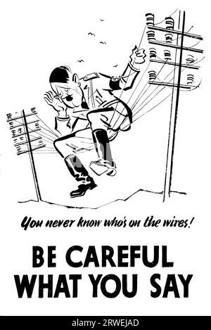 British Second World War propaganda poster Stock Photo - Alamy