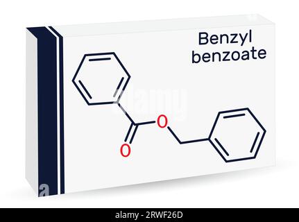 Benzyl benzoate molecule. It is topical treatment for scabies and lice ...