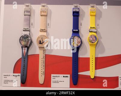 SWATCH COLORFUL WATCHES ON DISPLAY INSIDE THE FASHION STORE Stock Photo ...