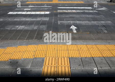 Sidewalk Block in Seoul Korea Stock Photo - Alamy