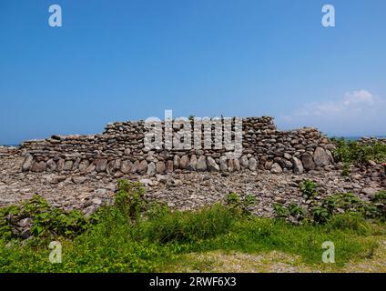 Ainoshima Tumuli stone burial mounds, Ainoshima Island, Shingu, Japan ...