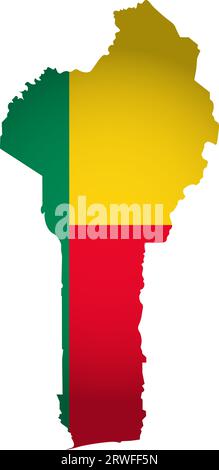 Benin flag, vector illustration on a white background Stock Vector ...