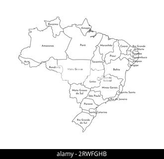 map of Alagoas is a state of Brazil with borders mesoregions Stock Vector Image & Art - Alamy