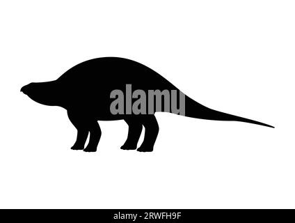 Black and White Shunosaurus Dinosaur Cartoon Character Vector. Coloring ...