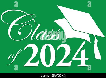 Green 2024 Graduation Cap Logo Stock Vector Image & Art - Alamy