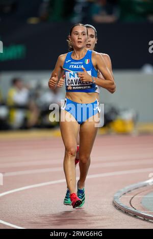 Ludovica Cavalli of Italy competing in the women’s 3000m heats at the ...
