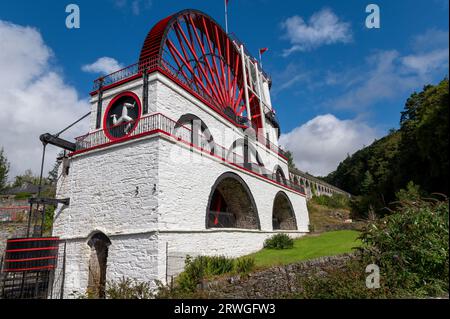 The incredible Laxey Water Wheel in the Isle of Man Stock Photo - Alamy