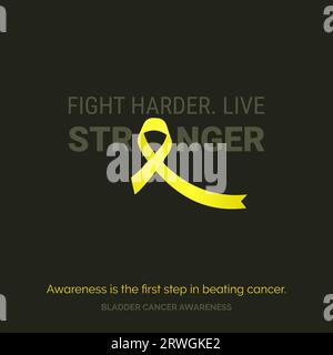 Hope Rises Bladder Cancer Awareness Design Template Stock Vector Image ...