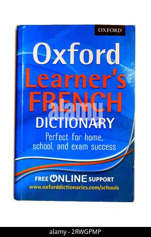 Oxford Learner's French Dictionary. Book cover, white background ...