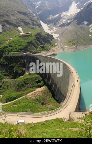 Dam wall of the reservoirs near Kaprun Stock Photo - Alamy