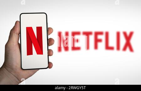 Netflix streaming service logotype Stock Photo - Alamy