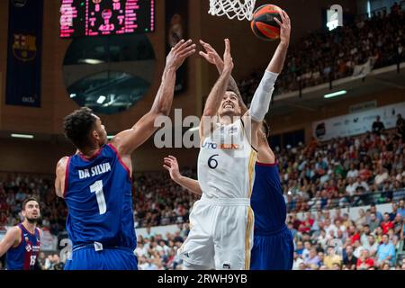 Alberto Abalde Diaz of Real Madrid warms up during the Turkish Airlines ...