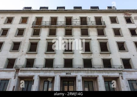 The now derelict former Budapest communist party headquarters on ...