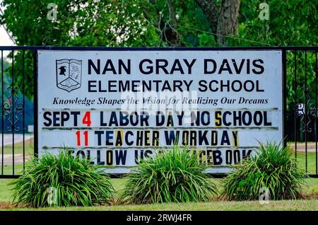 Nan Gray Davis Elementary School is pictured, Aug. 26, 2023, in ...