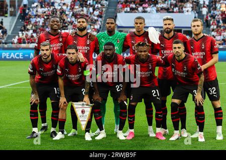 the starting line up of AC Milan during Serie A football Match, Stadio ...
