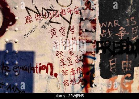 "Core Socialist Values, 2023" as Chinese political graffiti appears in ...