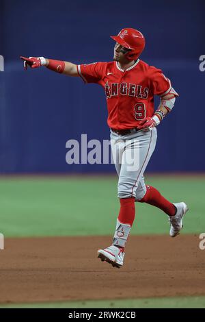 Los Angeles Angels shortstop Zach Neto autographs baseballs before a ...