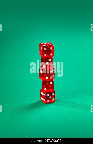 five transparent dice Stock Photo - Alamy