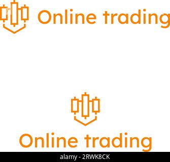 Online trading text with creative line logo Stock Vector Image & Art ...