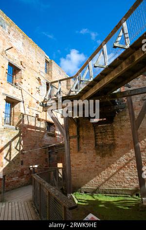 The interior of the penitentiary building at Port Arthur in Tasmania ...