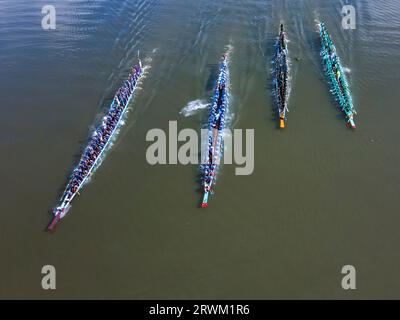 Nouka Baich is a traditional dragon boat-style paddling sport of ...