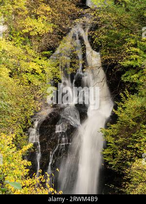 The Black Spout Waterfall, Edradour Burn, Pitlochry, Perthshire ...