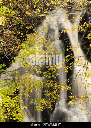 The Black Spout Waterfall, Edradour Burn, Pitlochry, Perthshire ...