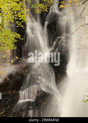 The Black Spout Waterfall, Edradour Burn, Pitlochry, Perthshire ...