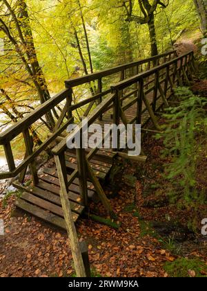 Rapids and falls on the River Garry at The Pass of Killiecrankie ...