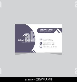 Creative one sided business card Stock Vector Image & Art - Alamy