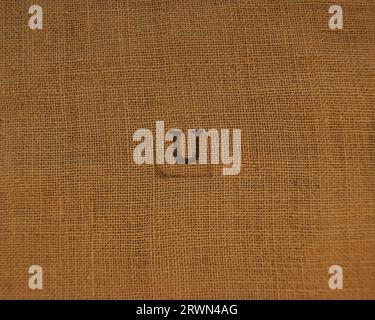 Letter A. Stamp letters on linen fabric Stock Photo - Alamy