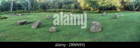 Nine Ladies Bronze Age stone circle in Peak District on Stanton Moor ...