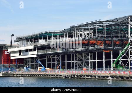Construction works for the ExCeL London phase 3 expansion programme in ...