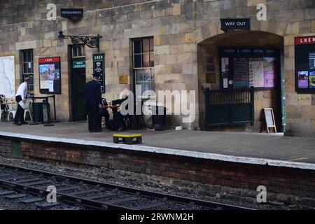 Pickering railway station takes you back into the 1930's era when steam ...