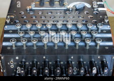 Enigma, the German cipher machine created for sending messages during ...