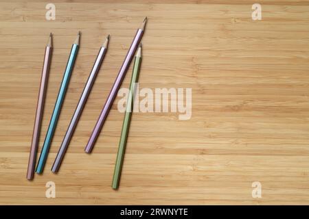 top view of various yellow office appliances on red Stock Photo - Alamy