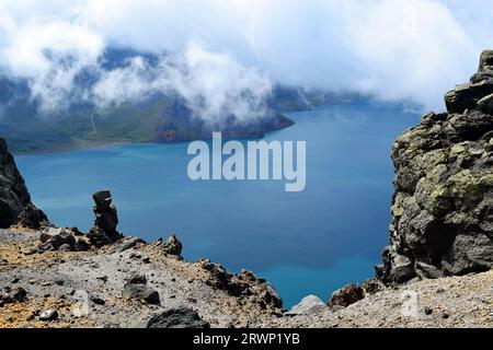 the view of the top of Mt. Baekdu Stock Photo - Alamy
