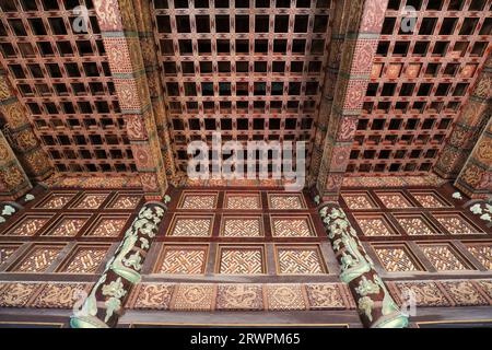 Architectural structure of empress Cixi Memorial Hall in the Qing ...